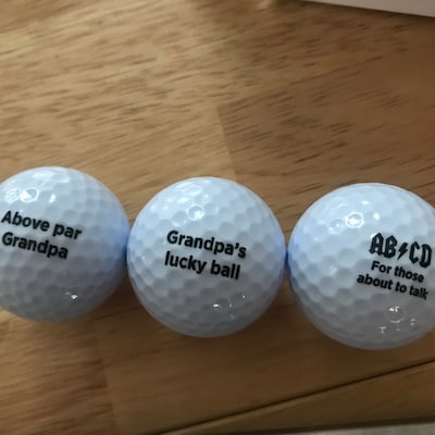 3 Custom Design Golf Balls, Pack of 3 Personalized Golf Balls. Add ...