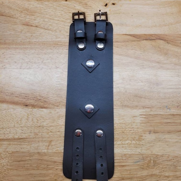 PDF Leather Pattern. Men and Women Leather Cuff Bracelet Pattern With ...