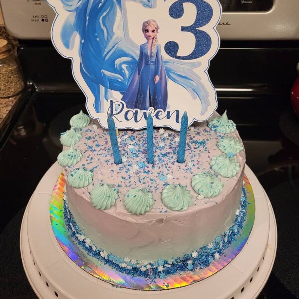Custom Frozen 2 Cake Topper: Queen Elsa Birthday (digital Download) - Etsy