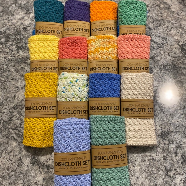 Dishcloth Scrubbies Wraps, DIY Packaging Printable Tags (PDF Pattern ...