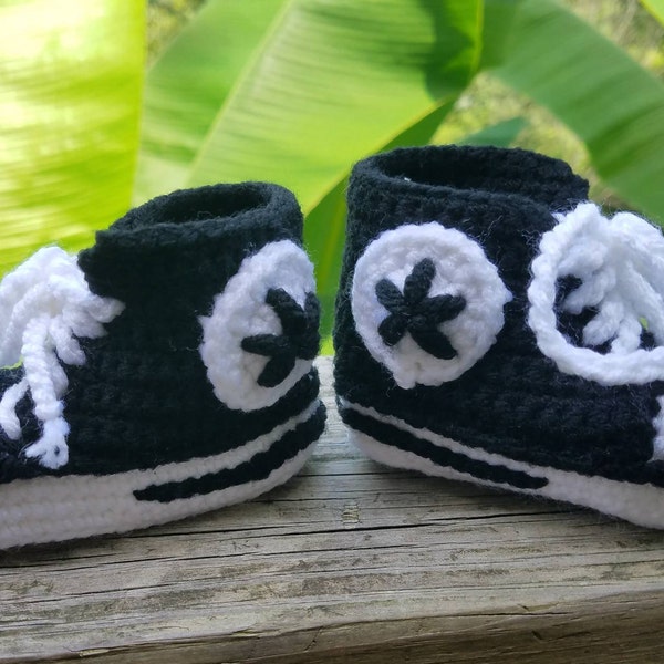 CROCHET PATTERN - "old Skool Kicks" - Crochet Pattern for Girls Hi Top ...
