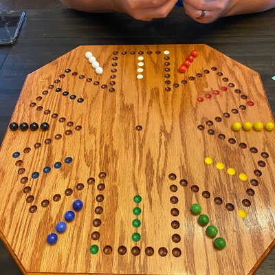 Handmade Oak Chinese Checkers Board - Etsy