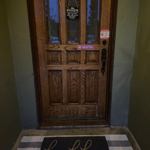 Fun No Soliciting Crazy Wife Front Door Sign Door Hanger - Etsy