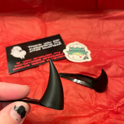 Small Demon Horns Cute Gothic Devil - Etsy
