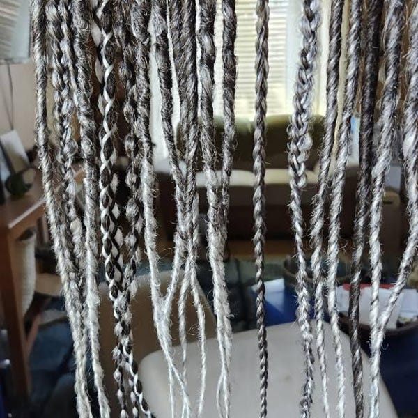 Custom Dreads Mixed Bright Dreadlock Extensions Braids and Wrapped ...