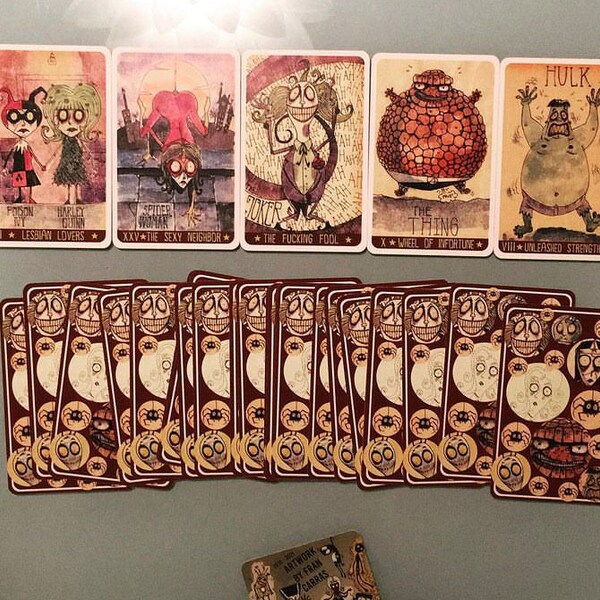 FREAK SHOW Circus TAROT. 78 Cards. Magenetic Box Edition. Red Gilt Edge ...