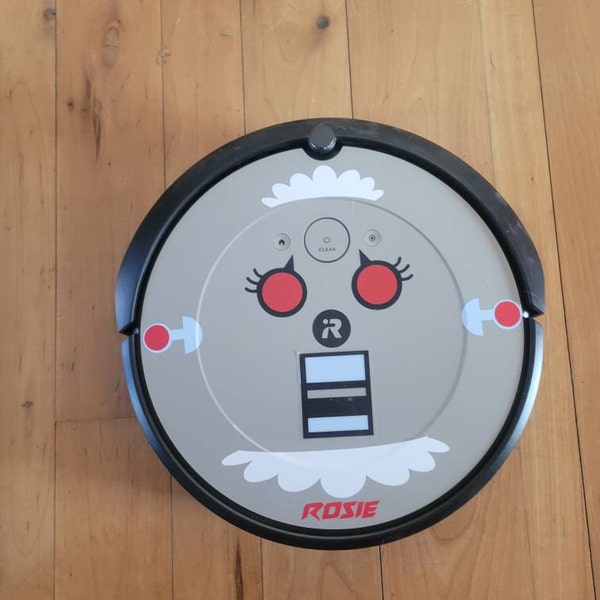Original Deluxe Rosie the Robot Face Decals for Your Robotic Floor ...