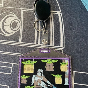 Badge ID Holder Applique Set: Snap Tab Embroidery Design (digital ...