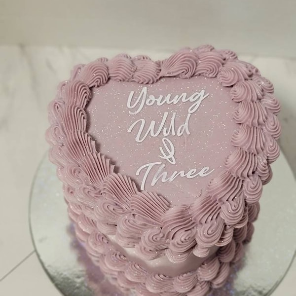 Custom Flat Lay Cake Topper Heart Cake Topper Birthday Cake Charm ...