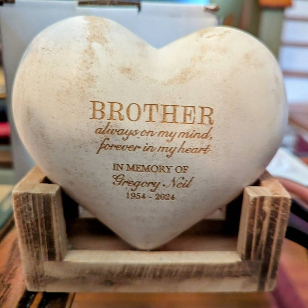 Brother Memorial Plaque | Personalized Brother Sympathy Gift | Brother ...