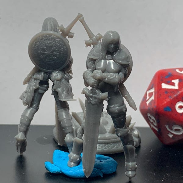 Brutal Sexy Pinups 3D Printed Minifigures for Fantasy Miniature ...