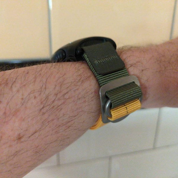 T-11 O-rig Watch Strap Army Green/red, Parachute Style Military Webbing ...