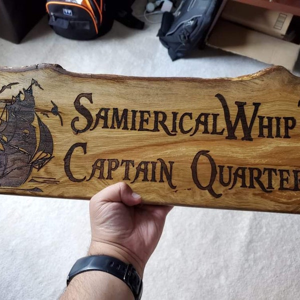 Pirate Sign Wooden Name Sign - Etsy