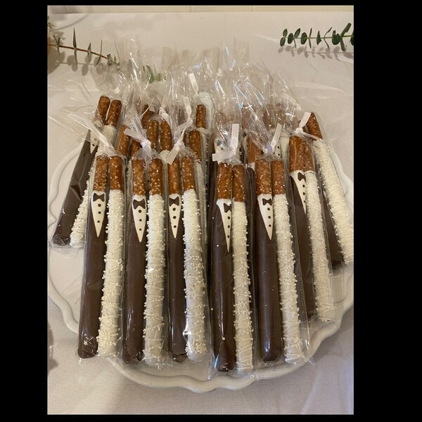 Wedding Pretzel Rods - Etsy