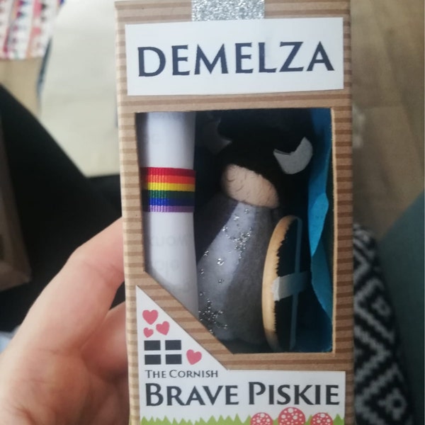 Cornish Piskie, Merryn, Wooden Doll, Piskie Figurine, Pixie, Piskie Peg ...