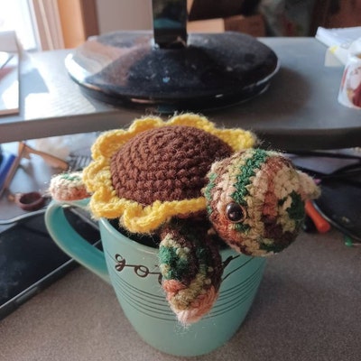 Petal the Sunflower Turtle Pattern Crochet PDF Download Beginner ...