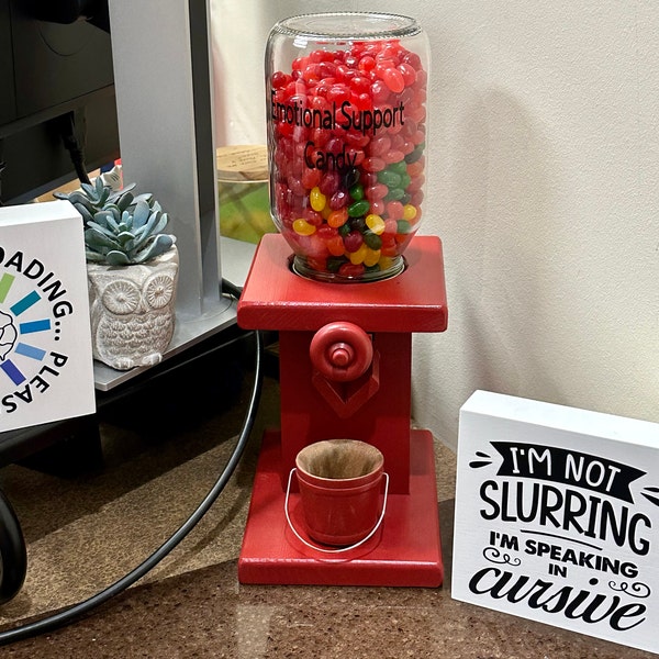 Handmade Wooden Gum Ball / Peanut / Candy Dispenser Philadelphia ...