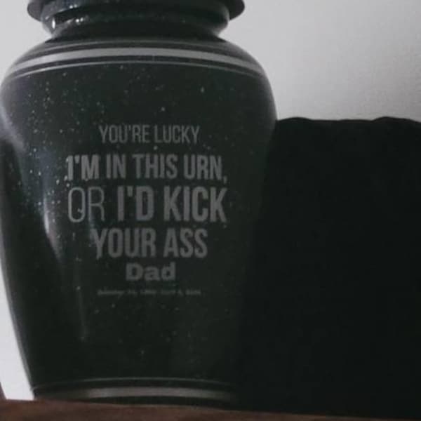 Personalized Urns for Human Ashes, Laser Engraved Aluminum Urn for ...