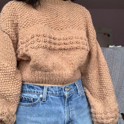 Knitting Pattern hazy Skies Sweater Digital Download Beginner Friendly ...