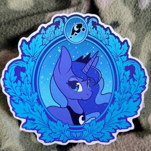 MLP Inspired Vintage Luna Vinyl Sticker - Etsy
