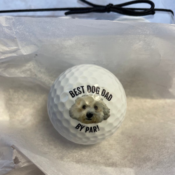 Custom Golf Balls, Dad Golf Ball, Dog Face Golf Balls, Custom Dog Gift ...