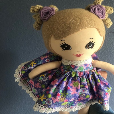 Handmade Rag Doll, Fabric Doll, Custom Order - Etsy