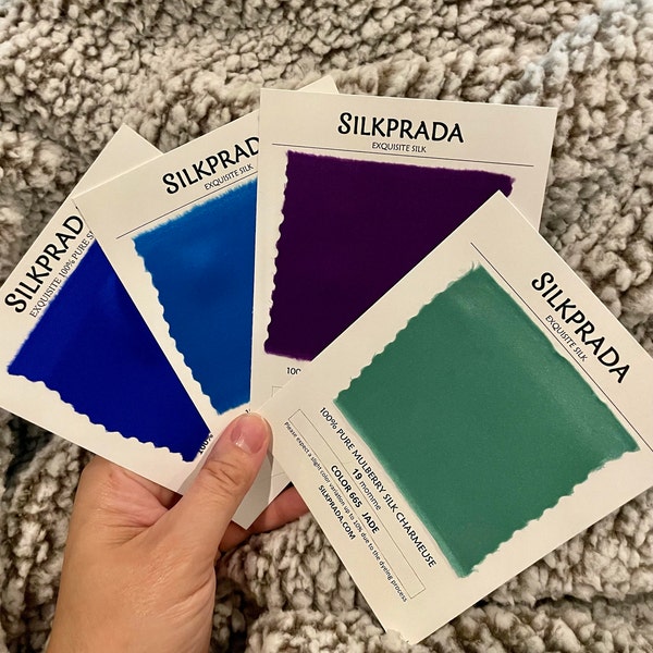 SWATCHES Pure Silk Fabrics Colors | Pure Silk Fabrics Sample | Order ...