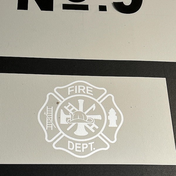 Fire Department Maltese Cross Vinyl Decal|truck|car|window|rear|bumper ...