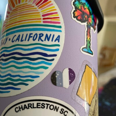 10 Mini Asexual Ace Pride Flag Heart Waterproof Vinyl Sticker - Etsy