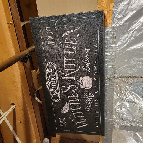 Personalized Witches Kitchen Sign, Stirring up Magic, Kitchen Wall ...