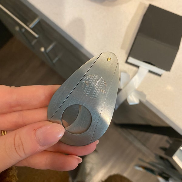 Engraved Cigar Cutter, Custom Stainless Steel Cigar Clip Tobacco ...