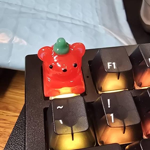Melonpan Bear Keycap | Bo Lo Bao Keycap |icecream Bear Keycap| Bear ...