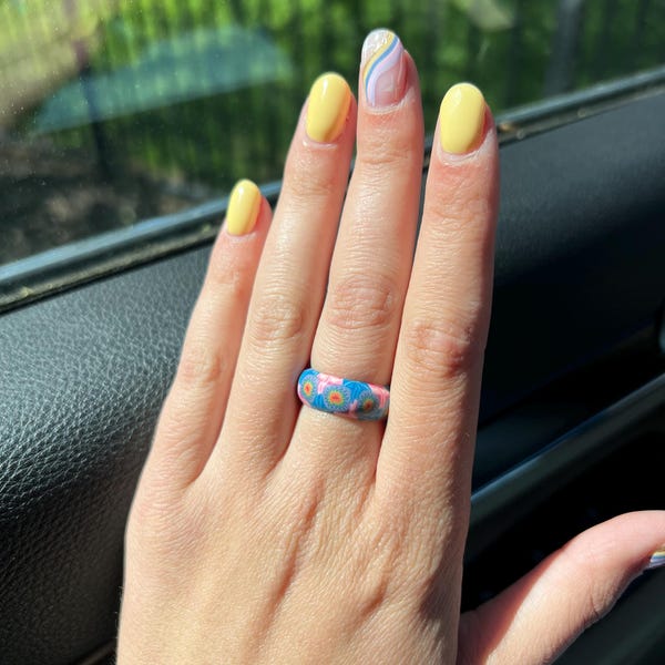 Kawaii Y2k Plastic Bear Statement Rings - Etsy