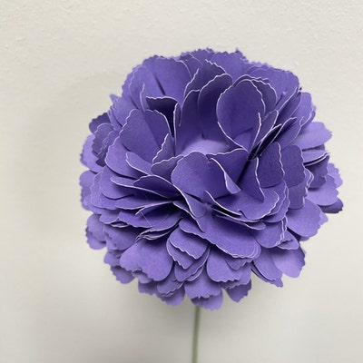 Mini Carnation Template Paper Flower Small/medium/large PNG SVG DXF ...