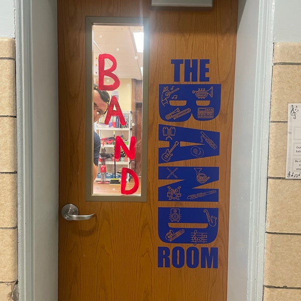 The Band Room, Teacher Decal, School Classroom, Vinyl Wall Decal ...