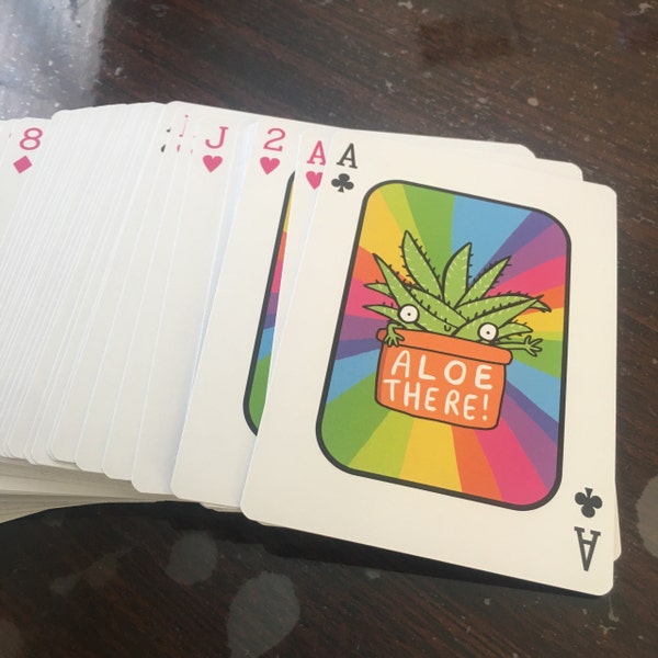 The Pack of Positivity Playing Cards- Illustrator Katie Abey - Etsy UK
