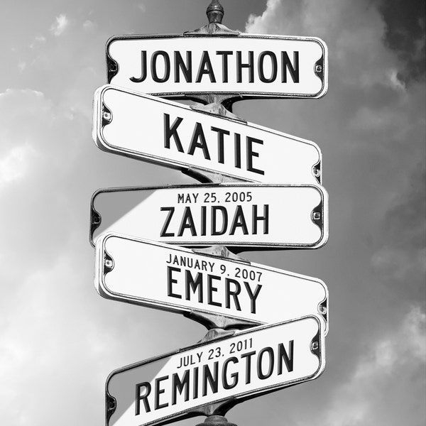 Family Names Street Signs Digital Photo Art - Etsy