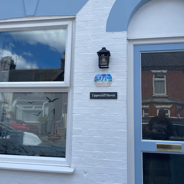 Buy Pink House Sign/personalised House Sign/house Plaque/house Number ...