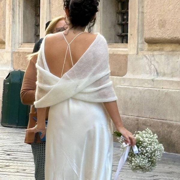 Mohair Wrap Moderne Hochzeit Shrug, Hochzeit Pullover Cover Up ...