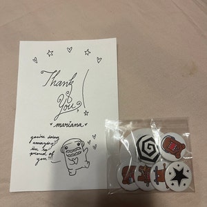 Domo Pins 4 Piece 1 Inch Button Pin Set Comes With Freebies Please Read ...