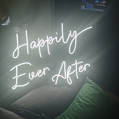 Happily Ever After Neon Sign, Happily Ever After Led Sign, Happily Ever ...