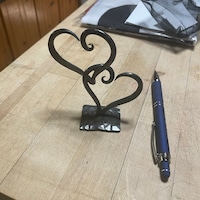 Forged Iron Heart Wall Artwork Personalized Metal Sculpture Wedding ...