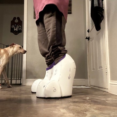 DIGITAL Digitigrade Fursuit Feet Paws Pattern for Fursuits PDF Download ...