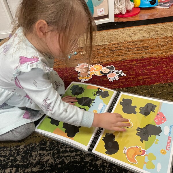 Toddler Busy Book, Fully Assembled, First Learning Binder, Fun Quiet ...