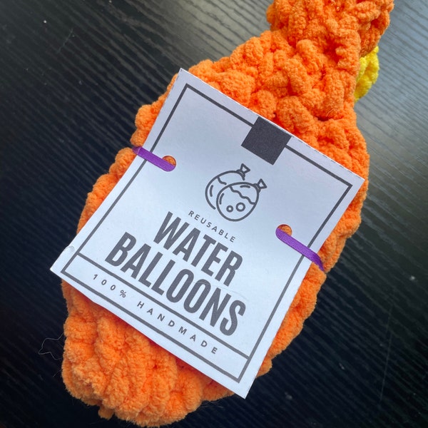 PRINTABLE Water Balloon Tags - Downloadable PDF. DIY Print-at-home ...