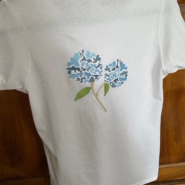 Hydrangea Embroidery Design, Mini Flower for Machine Embroidery, 3 ...