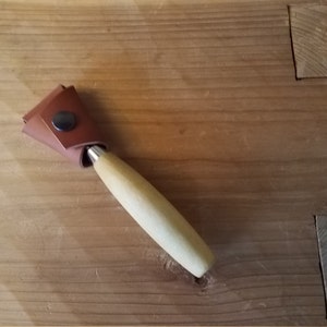 Leather Spoon Knife Sheath Crook Cover, Custom Colours - Etsy