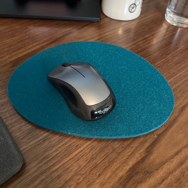 Pebble Wool Felt Mousepad: Modern Minimalist Desk Accessory - Etsy