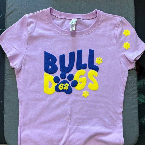 Bulldogs Paw Print School Mascot Name Svg PNG INSTANT DOWNLOAD Print ...