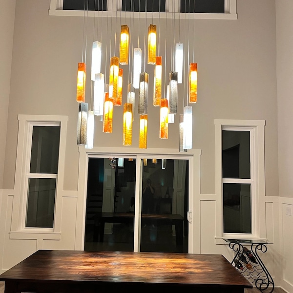 Long Large Pendant Lights in Any Number and Color That Will Fit Your ...
